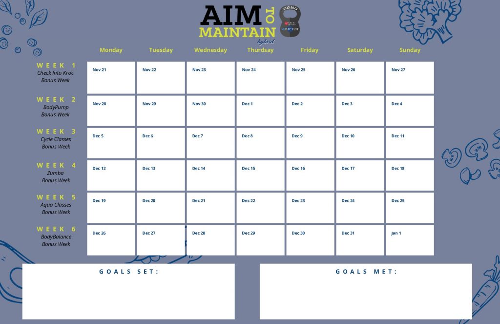 Aim to Maintain 2023 Calendar - baptistleader