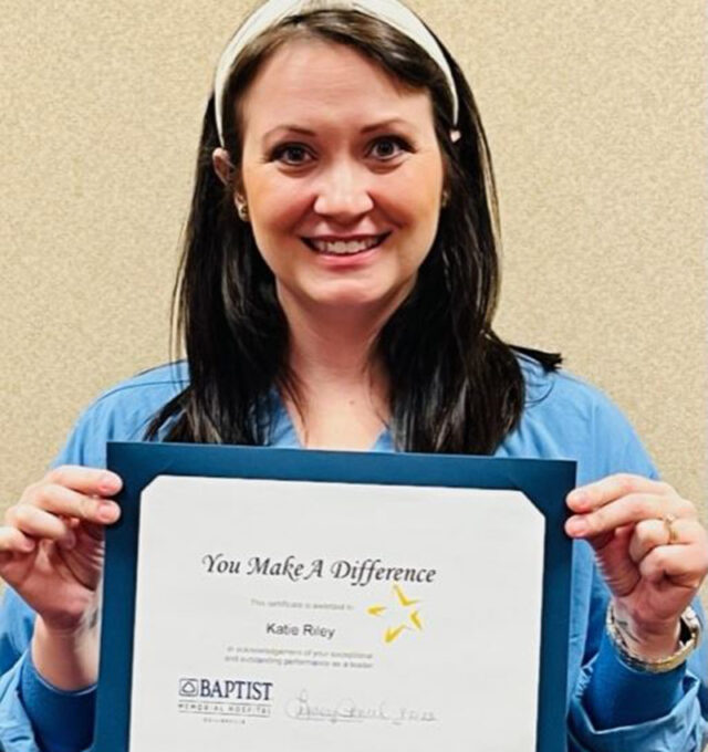 Baptist Collierville Recognizes Katie Riley for Outstanding Leadership ...